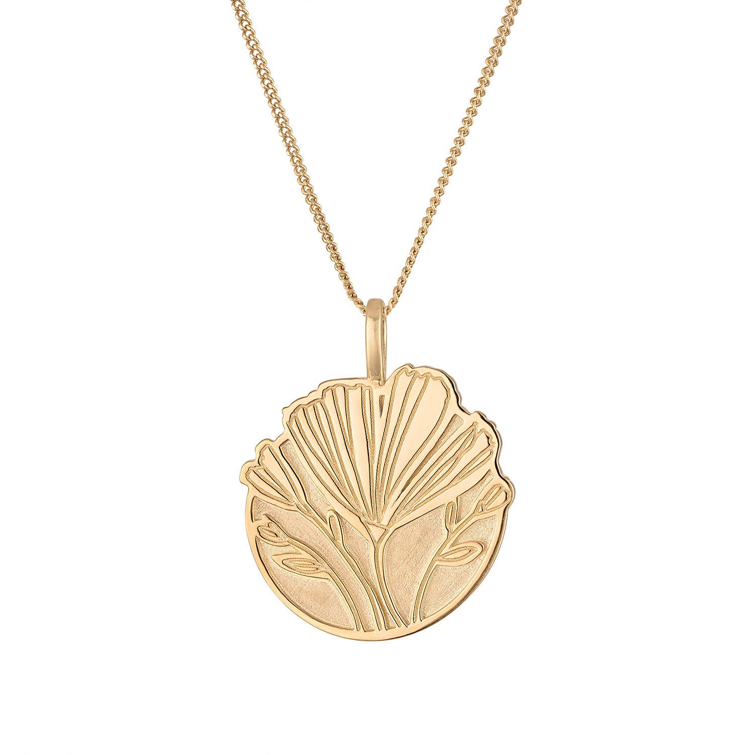 The Flora Sagrada Medallion | Solid 14k Gold Modern Heirloom | Goldstories